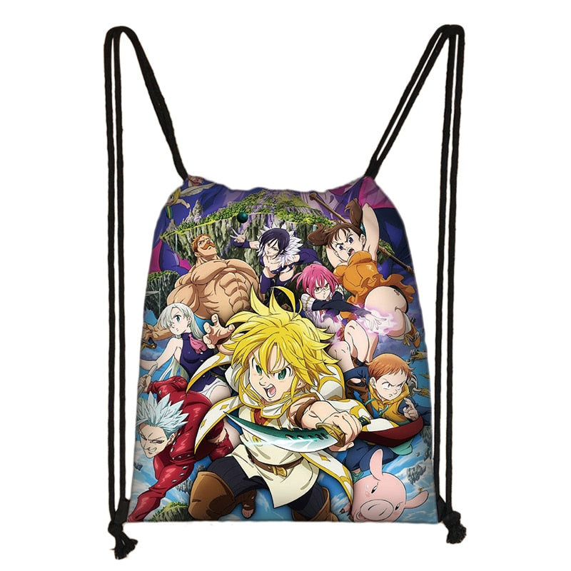 The Seven Deadly Sins Drawstring Backpack – Anime Fantasy Land